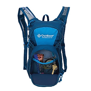 Outdoor Products Tadpole Hydration Pack (Black) (Bright Blue)