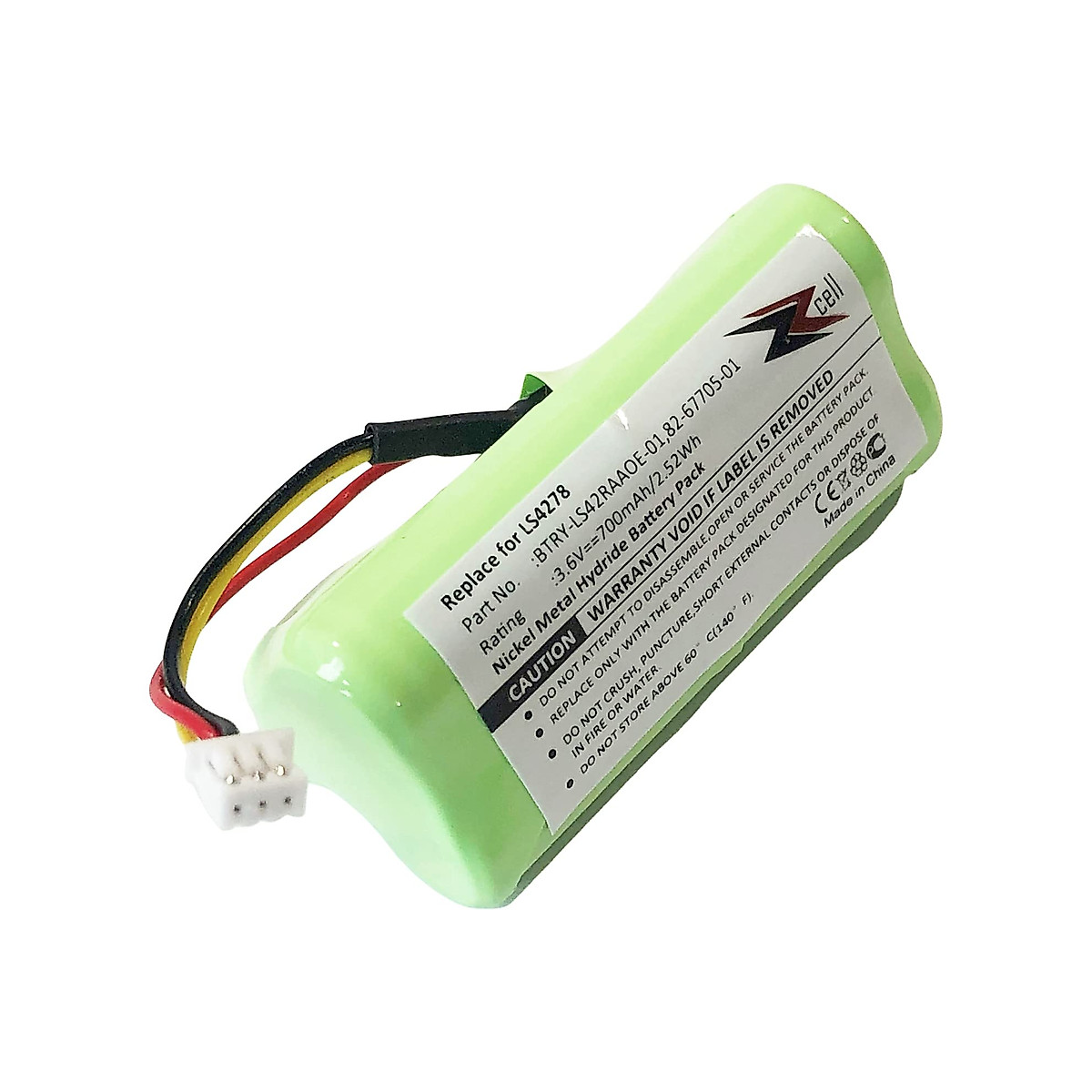 ZZcell® 2-Pack Bar Code Scanner Battery Replacement for Motorola Symbol LS4278 / BTRY-LS42RAAOE-01