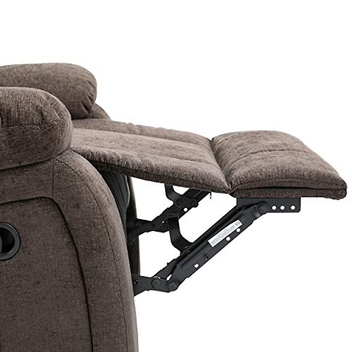 Christopher Knight Home Lindale Massage Recliner, Brown + Black 35.25D x 38.5W x 40.5H in