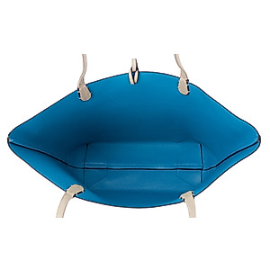 Canal Collection Reversible 2 in 1 Fashion Tote Handbag with Pouch (Grey)