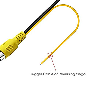 Pixelman Backup Camera Video Cable,19.6ft Double Shielded Car Rear View Camera RCA Extension Cord, Back Up Rearview Reverse Cam RCA Cable AV Connector Adapter Wire for SUV RV Pickup Truck