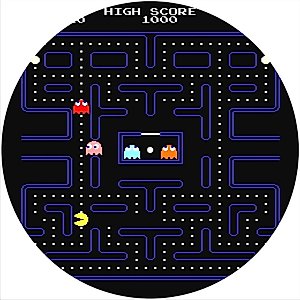Slipmat Slip Mat Scratch Pad Felt for any 12" LP DJ Vinyl Turntable Record Player Custom Graphical - Pacman