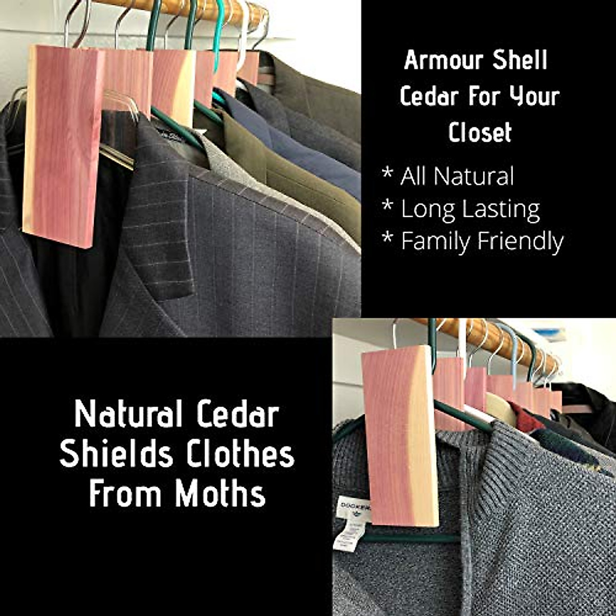 Moth Repellant for Clothes (65 Pack) - Cedar Hangers, Rings, Balls, Sachets and Dried Lavender Flower Sachets. Premium Quality USA Wood for Closet/Drawers, Protect Clothing with Home Fragrance to Love