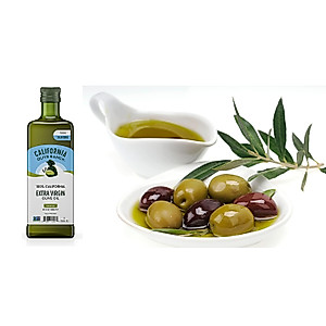 100% California Extra Virgin Olive Oil (MEDIUM) Rich & Vibrant Cold Press One Bottle 33.8 fl. oz/1L. each. By: California Olive Ranch
