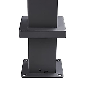 Gardesol Louvered Pergola 10'×20' Aluminum Pergola Rainproof Gazebo with Adjustable Roof for Outdoor Deck Patio Garden Yard (Matte Black)