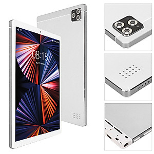 Large Tablet, HD Tablet 3 Card Slots Camera 13MP 4GB 64GB 100-240V for Travel (US Plug)