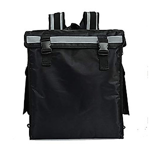 PK-65Abl:10"-12" Pizza Delivery backpack Bag 16" L x 12" W x 18" H, Open from Top and Side. Insulated Food Delivery Box, Insulated Cabinet for Catering, Restaurant, Delivery Bike Drivers