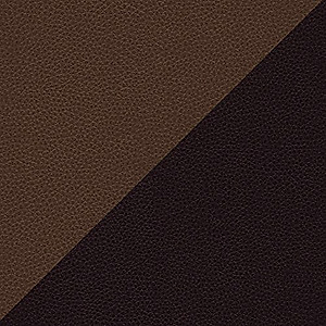 Lexicon Home Theater Seating, Manual Gliding Reclining Loveseat with Center Console, Cup Holders, 2-Seat Dual Loveseat Recliner for Living Room, Two-Tone Brown​