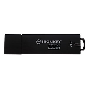 Kingston - IKD300SM/128GB - MF IKD300SM 128GB 128GB D300SM AES 256 XTS Encrypted USB Drive Retail