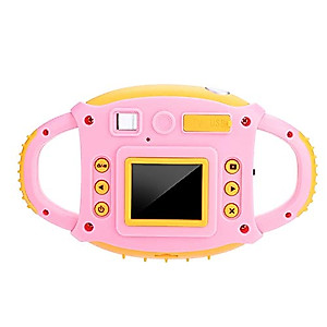 Selfie Mirror Children's Video Camera 600mAh Lithium Battery Children's Selfie Camera 4 Filters Multiple Photo Frame Options Kids Video Camera,for Kids(Pink)