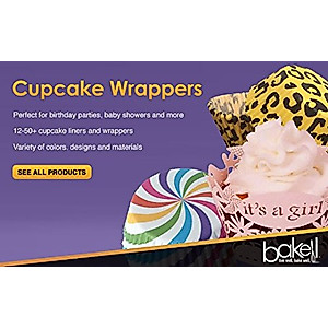 Bakell - 25 PC Set of Cow Animal Print Cupcake Liners - Baking, Caking and Craft Tools from Bakell