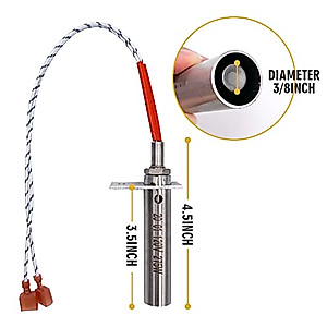 Replacement for Napoleon & Timberwolf Igniter with Housing Assembly W010-1949, Replaces Part W357-0007 for Napoleon Pellet Stove Ignitor