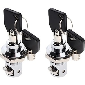 Cabinet DrawerLock, Mailbox Lock, Cam Lock,Cabinet Lock 2×Disc Tumbler Cam Lock with 4 Keys Cabinet,Toolbox,Safe Drawer Replacement