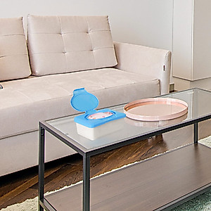 ARTIBETTER Wipes Dispenser Box Diaper Wipes Dispenser Baby Wipes Case Baby Wipe Holder Rectangular Paper Towel Container Dustproof Storage Organizer 2pcs…