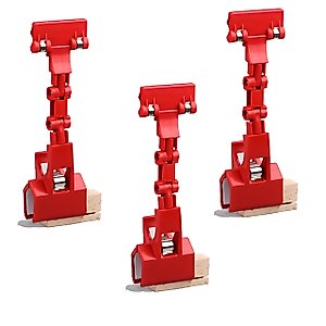 YOWPEY 3Pcs Sign Clips Clip Holder Sign Holder Clip Paper Holder for Computer Monitor Clip Sign Holders for Table Top Clip On Sign for Paper Holder Computer Monitor Handy Artist Supplies Holde (Red)