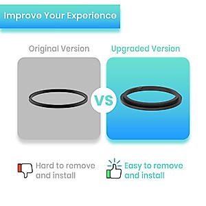 BOSORIO 4 Pack Gaskets Compatible with Contigo AUTOSEAL 24oz Water Bottle, Replacement Rubber Seal Part for Contigo AUTOSEAL Lid with White Button, Replacement Silicone O Ring