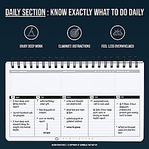 Weekly Planner 2023-2024 (Undated) | Daily Weekly Monthly Planner PRODUCTIVE WEEKS | Academic planner | Organizers for office work, college | Week at a glance planners | For men and women