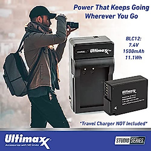 Ultimaxx Essential Panasonic Lumix G95 Hybrid Mirrorless Camera Bundle (Body Only) - Includes: 64GB Ultra Memory Card, Ultra-Bright LED Light Kit, Water-Resistant Sling Backpack & More (21pc Bundle)