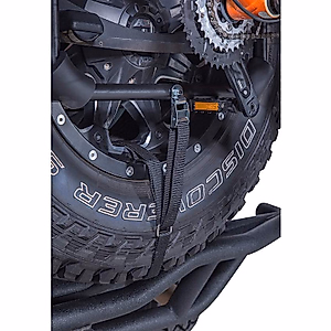 Rhino-Rack Spare Tire Bike Rack, 2 Bike Carrier, Holds Many Types of Bikes, Black (RBC025)