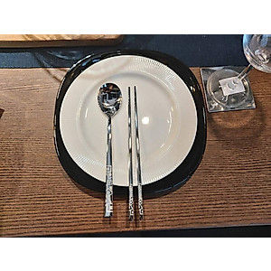 Korean Style Stainless Steel Spoons and Chopsticks set (2 Set-MoMo)