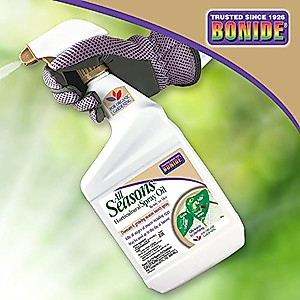 Bonide All Season Horticultural & Dormant Spray Oil, 32 oz Ready-to-Use Spray, Disease Prevention and Insect Killer for Organic Gardening