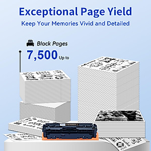 MYCARTRIDGE 414X (with CHIP) Remanufactured Toner Cartridge Replacement for HP 414X 414A W2020X W2020A for Color Laserjet Pro M454dw M479fdw M454dn M479fdn M479dw (1 Black)