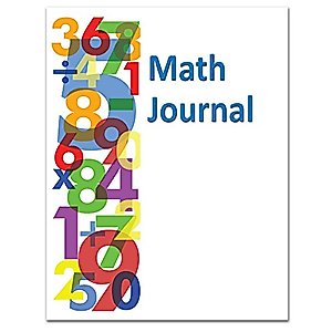BookFactory Elementary School Math Journal/Classroom Math Book - 10 Pack (8.5" x 11" -32 Pages) Saddle Stitched (JOU-032-7CSS-MJ-[10-Pack]-PJX)