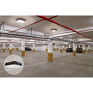 Lithonia Lighting CNY LED ALO SWW2 UVOLT PE PIR DDB M2 Outdoor LED Canopy Light with Adjustable Lumen Output, Switchable Color Temperature 3000K/4000K/5000K, Photocell, and Motion Sensor, Dark Bronze