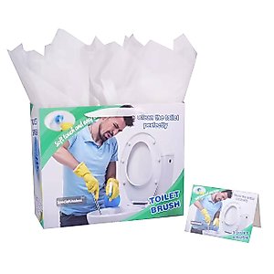 ysmile 13" Funny Gift Bag with Wrapping Tissue for Men Women Large Paper Bag with Handle Single 1 Pack (Hide Your Real Present)