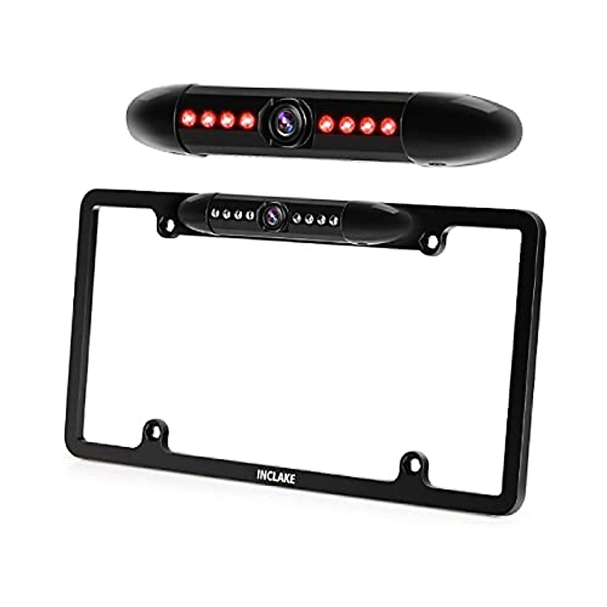 GAMA License Plate Backup Camera, Ultra HD Back up Camera with 8 Upgraded IR Night Vision Lights