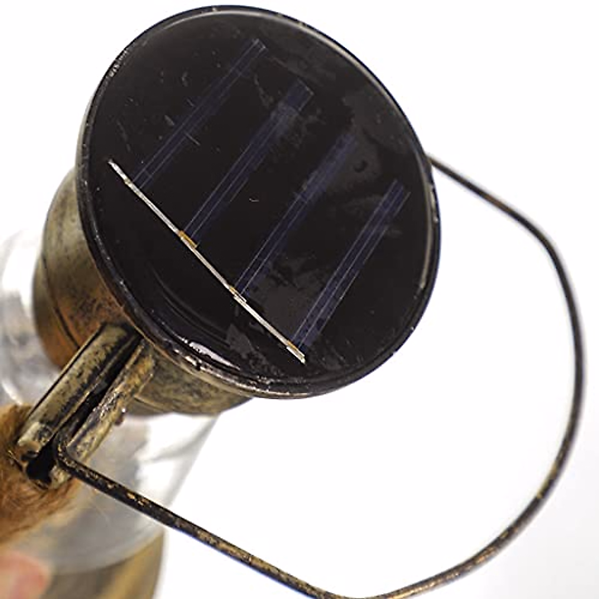 DJASM Outdoor Camping Oil Lamp Hanging Tent Led Candle Light Home Decor Garden Flickering Retro Lantern Solar Power Reading Portable