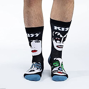 Good Luck Sock Men's Kiss, Band Socks, Adult