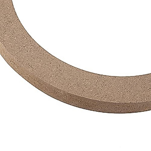 X AUTOHAUX 2 Pcs 4" Universal Wooden Car Speaker Subwoofer Mounting Spacer Rings Adapter Bracket Holder Plate