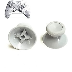 2 PCS Analog Thumbstick Cover Case Joystick Thumb Sticks Cap for Xbox ONE, Xbox ONE S Slim, Xbox ONE X PS4 Controller (White)