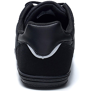 Alpine Swiss Liam Mens Fashion Sneakers Suede Trim Low Top Lace Up Tennis Shoes BLK 12 M US