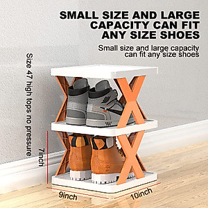 Lihebcen Shoe Storage, DIY 2-8Tier Shoe Rack Organizer Storage, Sturdy Shoes Shelf Storage Cabinet for Entryway Bedroom and Hallway (Green, 8-Tier)