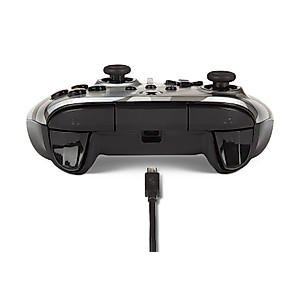 PowerA Enhanced Wired Controller for Xbox Series X|S - Metallic Arctic Camo, gamepad, wired video game controller, gaming controller, Xbox Series X|S