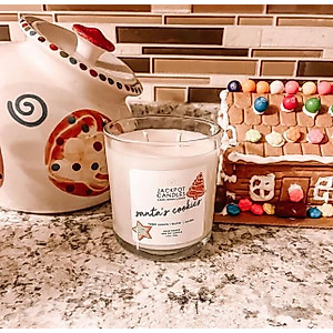 Jackpot Candles Christmas Santas Cookies Candle with Ring Inside (Surprise Jewelry Valued at 15 to 5,000 Dollars) Ring Size 7