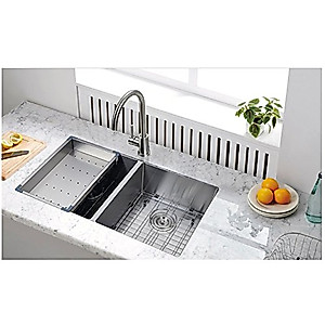 Starstar 17" Stainless Steel Colander For Kitchen Sink