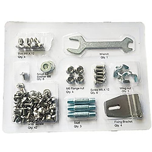 Outdoor Pyramid Propane Patio Heater ​Master Bolt Set - Heater Replacement Hardware Set for Square Glass Tube Patio Heater,polt & Nut & Stud & Wing Nut&fixing Bracket