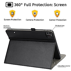 iPad Pro 11 Case with Pencil Holder, Support Pencil 2nd Wireless Charging, Magnetic PU Leather Protective Cover Compatible with iPad Pro 11-inch 3rd/2nd Generation 2021/2020 Released Apple Tablet