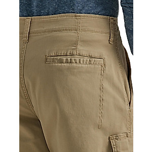 Wrangler Authentics Men's Classic Cargo Stretch Short, Grain Twill, 38