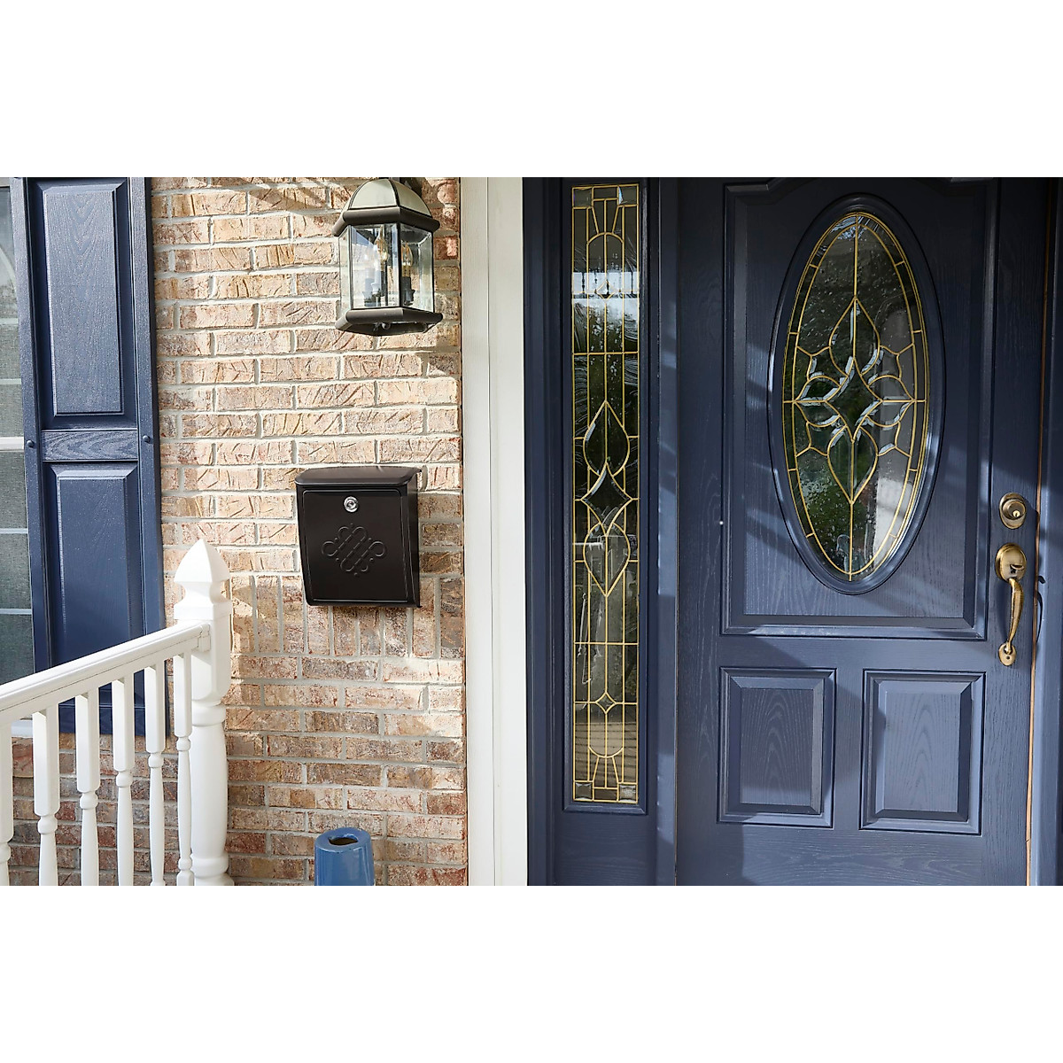 Architectural Mailboxes Bordeaux Galvanized Steel, Locking, Wall Mount Mailbox, 2697RZ-10, Rubbed Bronze, Medium Capacity