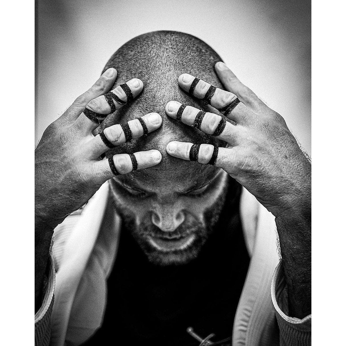 Monkey Tape 4-Pack (0.2” x 15yds, Black) Premium Jiu Jitsu Sports Athletic Finger Tape - for BJJ, Grappling, MMA, & Judo