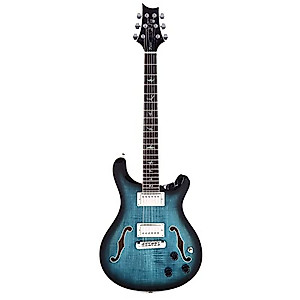PRS Paul Reed Smith 6 String SE Hollowbody II, Faded Blue Burst with Case, Right (105537:PB)