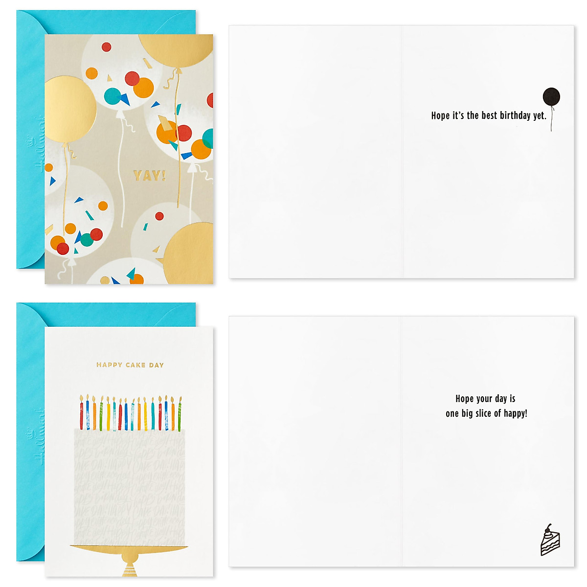 Hallmark Birthday Cards Assortment, 36 Cards with Envelopes (Party Time)