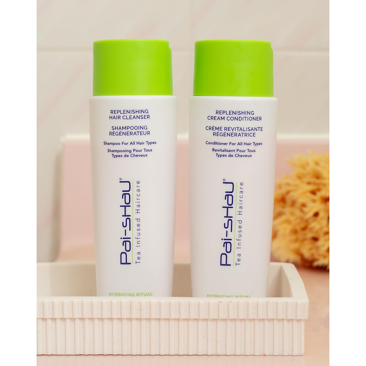 Pai-Shau Replenishing Cleanser and Conditioner Set - Hydrating Shampoo and Conditioner for All Hair Types - 2x250ml