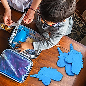 OUTXE 3-Pack Ice packs for Lunch Box Slim 5 x 7 Inch Cute & Reusable Long Lasting Cool Perfect for Insulated Lunch Bag