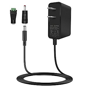 YLYLXIMA UL Listed 5V 1A Power Supply Adapter AC 100-240V to DC 5V 1A Wall Charger 5Volt 1Amp US Plug 5.5 X 2.5mm/3.5x1.35mm/LED Connector with 5FT Cord for 5V 1000MA 800MA 500MA 300MA Product.