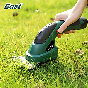 East 7.2V Li-Ion Rechargeable Hedge Trimmer Power Tools Combo Lawn Mower Grass Cutter Cordless Garden Tools ET1502C - (Style: A, Color: Green)